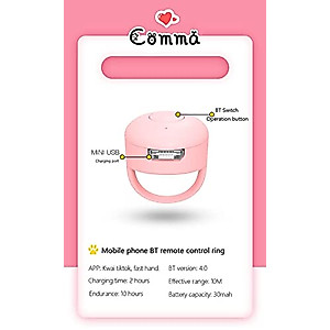 Social Media Swiper Bluetooth Device Lazy Scrolling for Tiktok, Instagram, Snapchat and Facebook (Pink)