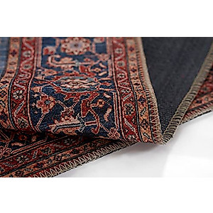 Momeni Afshar Polyester Area Rug, Red, 10' X 14'