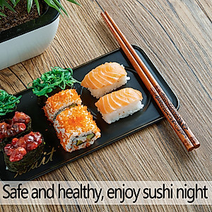 CAEKAIGTA Chopsticks Reusable, Wooden Dragon and Phoenix Chopsticks, Reusable Chopsticks Dishwasher Safe,Chopsticks Set Gift Box packaging（2 pairs）