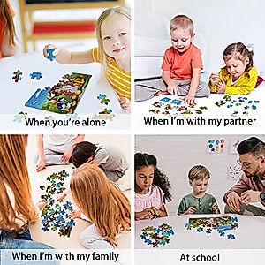 NEILDEN Disney Mickey Mouse Puzzles in a Metal Box 60 Piece for Kids Ages 4-8 Jigsaws Puzzles Girls Boys Great Gifts for Children (Mickey Mouse)