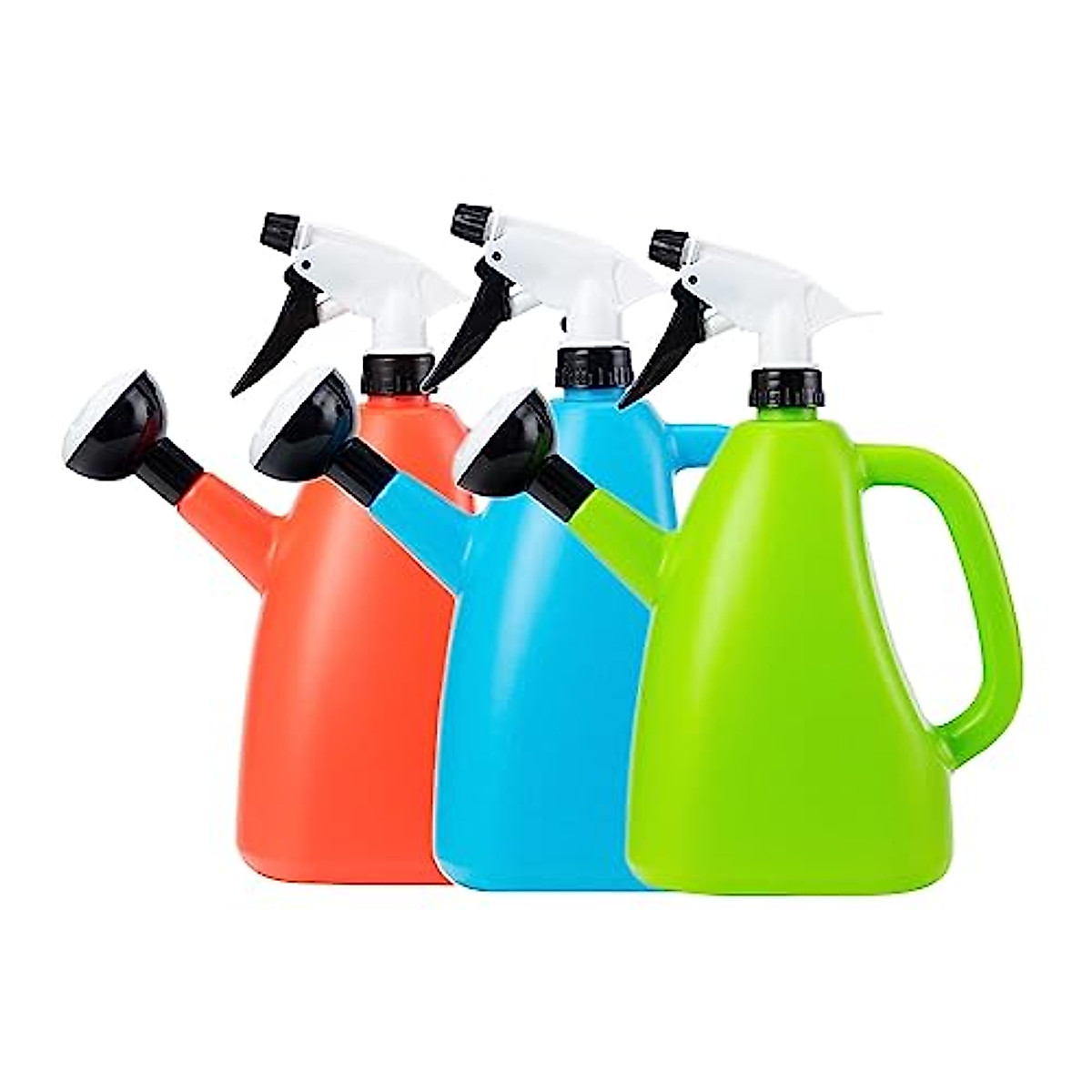 KELINFONG Water Buckets for Plants Gardening Home Use Watering Cans Spray Bottle Dual Use Water Bottle Sprayer Multifunctional Practical Garden Tools (Red, One Size)