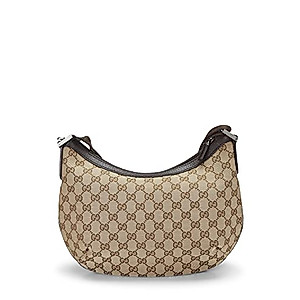 Gucci, Pre-Loved Brown Original GG Canvas Web Round Messenger Large, Brown