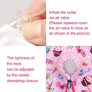 CuteBone Inflatable Cat Cone Collar to Stop Licking After Surgery-Double Adjustable Neck Range P23SO00102S