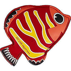 Sunflex Splash Puppies - Floating Neoprene Water Toy Set of Four That Includes 1 Starfish, 1 Turtle, 1 Fish, and 1 Seahorse - Waterproof and UV Resistant Pool Toy