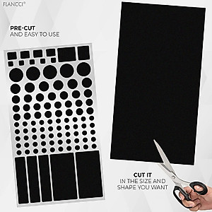 FLANCCI LED Light Blocking Stickers, Light Dimming LED Filters, (4 Sheets) Dimming Sheets for Routers, LED Covers Blackout, Dimming 80% ~ 100% of LED Lights (4Sheets = 2 Cut Out + 2 Uncut)