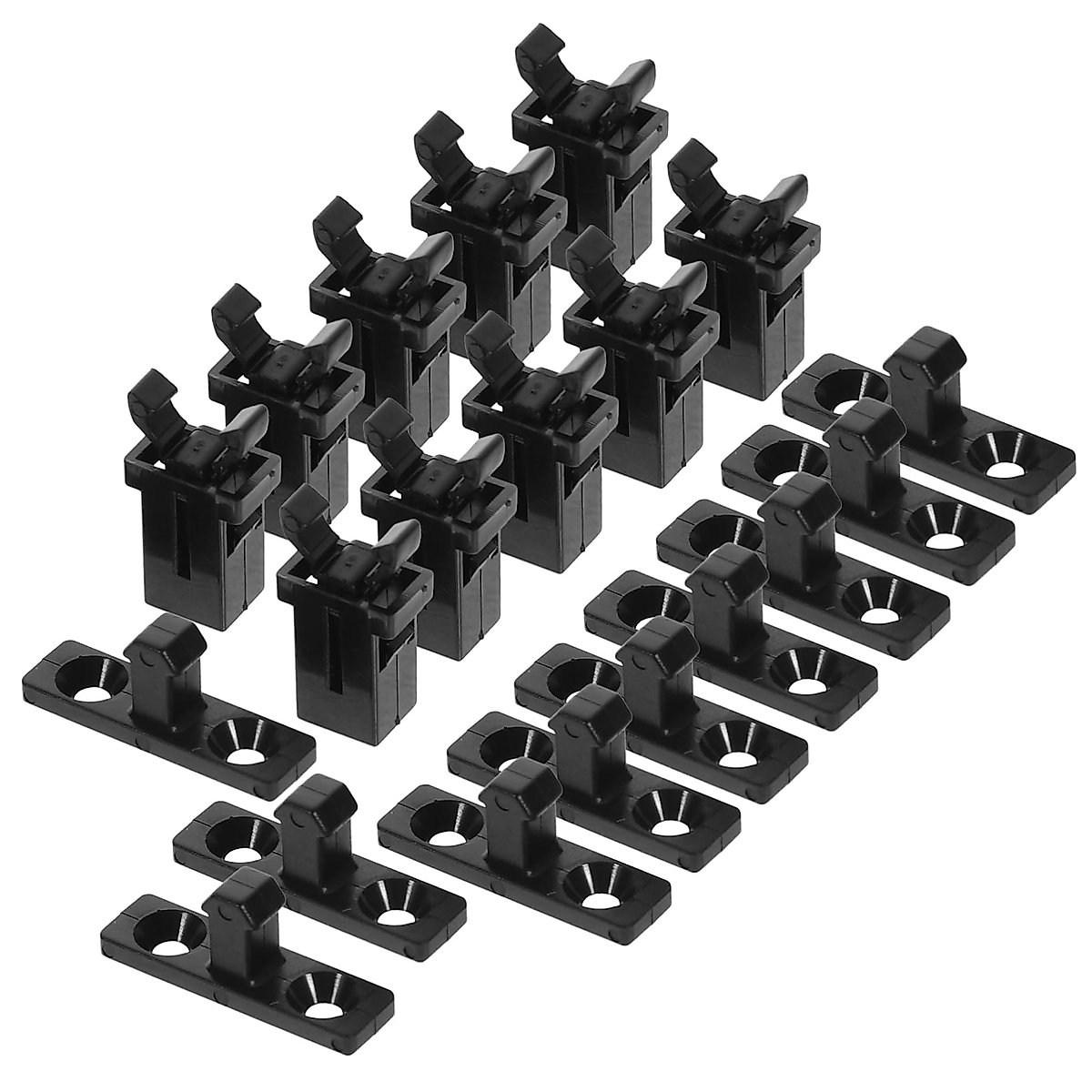 Hohopeti 10 Sets Trash Can Buckle Trash Can Lid Pin Lid Locking Trash Can Replacement Parts Door Latch Push Latch Garbage Can Lock Trash Can Lid Lock Trash Bin Latch Touch Latch Lid Latch