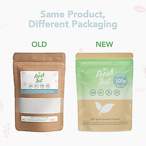 The Fresh Test® Glucose Beverage, 100 gram Powder Drink Mix | Additive-Free, Non-GMO, Organic Ingredients | Mint Lemonade