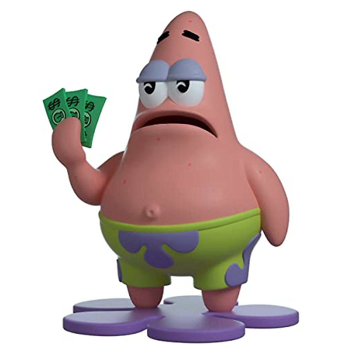 I Have 3 Dollars, 4" Patrick Collectible Figure, Based on Funny Internet Meme, High Detailed Collectible Figure - Youtooz Spongebob Squarepants Collection Based on Cartoon TV Series