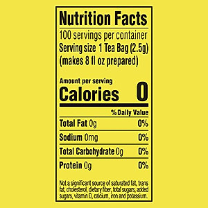 Lipton Black Tea Bag, 100 Count (Pack of 6)