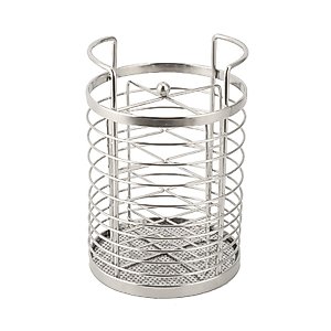 lengenyen Kitchen Utensil Holder,Kitchen countertop Utensil Organizer,Stainless Steel Modern Metal Utensils Counter Storage for Party Spoon and Fork Holder
