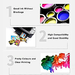 Walfront 4Pcs Ink Cartridge Printer Ink Cartridge Inkjet Cartridge Accessory for MAXIFY IB4050 Ib4150 MB5050 MB5150