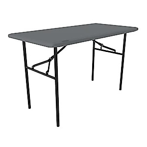 Lifetime 4-Foot Essential Folding Table, Gray
