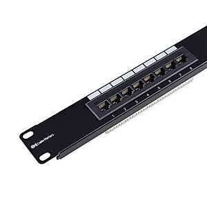 Cable Matters UL Listed Rackmount or Wall Mount 16 Port Patch Panel (RJ45 Patch Panel)