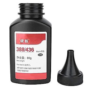 Hilitand Printer Refill Toner Powder 1 Bottle Black Toner Powder (80g/2.8oz)