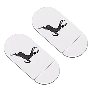 SOLUSTRE 2 pcs Plastic Pad for Web Reindeer Computer Lid Caps Privacy Slider Holiday Desktop Phone Gift Niños Desk Design Elk Camera Slide Blocker Anti-peep para Christmas Tablet Deer