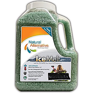 Natural Alternative® Ice Melt Another NATURLAWN® Product - 9 lb. Shaker Jug - Safer for Pets, Property & The Environment