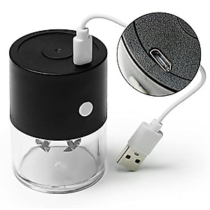 Electrical Metal Aluminum Herb Tobacco Grinder Cracker Crusher Spice Smoke Grinders 1 PC (Black)