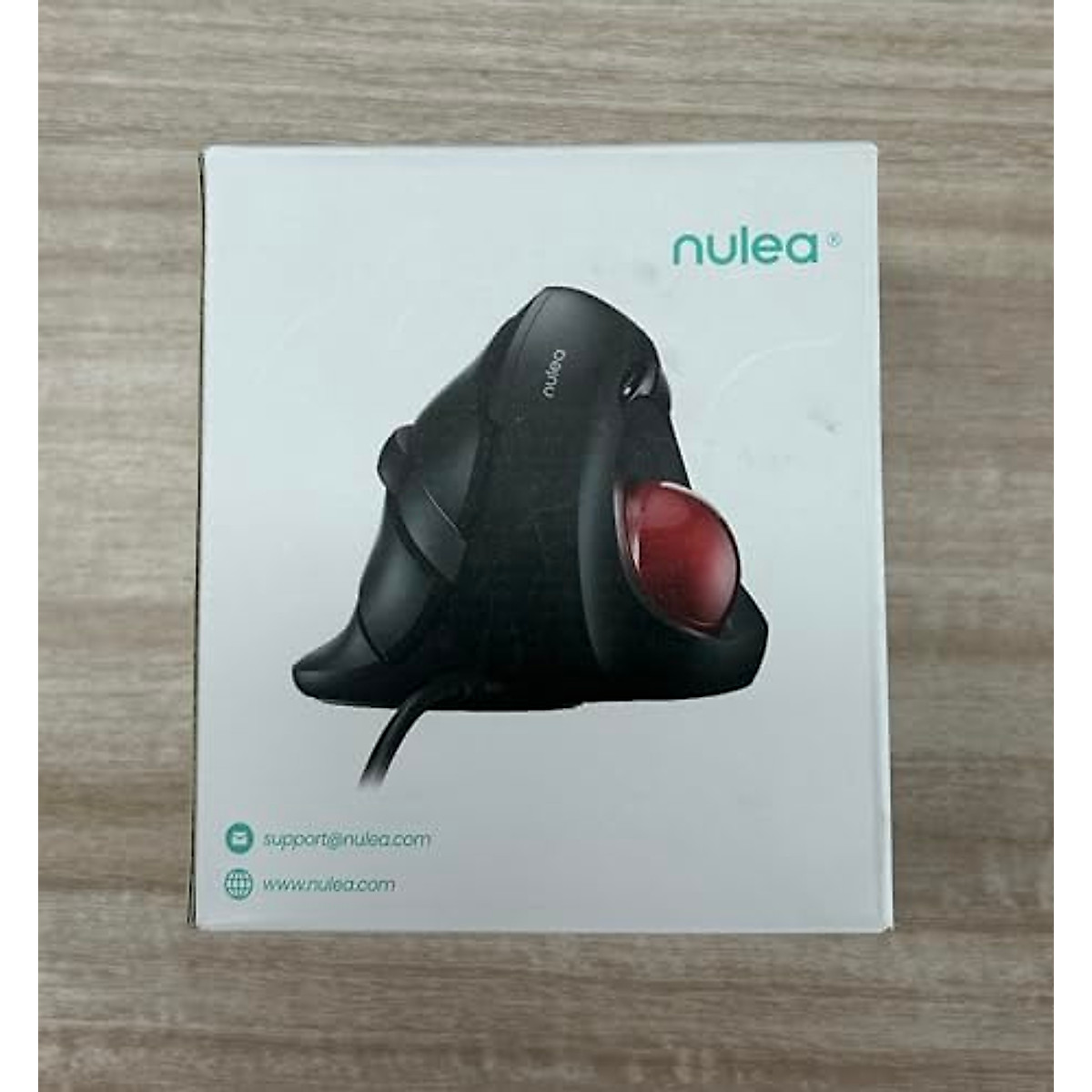 Nulea Wired Trackball Mouse for Large Hand, Vertical Ergonomic Mouse with Trackball, Easy Thumb Control with 5 Adjustable DPI, Precise & Smooth Tracking, Compatible for PC, Laptop, Mac, Windows