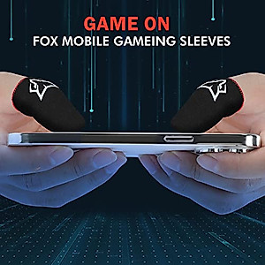 Mobile Phone Game Finger Sleeves [6pcs], Anti-Sweat Breathable,Gaming Sleeve,Thumbs Finger Gloves Cover Sleeve for League of Legend, PUBG, Rules of Survival, Knives Out (Black [Carbon Fibre])