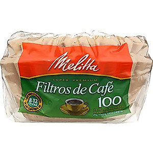 Melitta Inc, Coffee Filter Basket 8 to 12 Cup, 100 Count