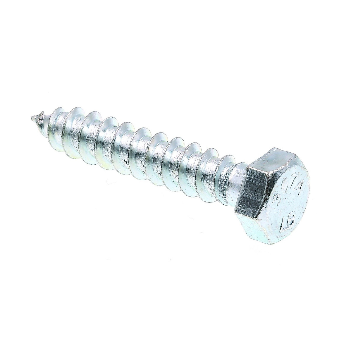Prime-Line 9056161 Hex Lag Screws, 3/8 In. X 2 In., A307 Grade A Zinc Plated Steel (25 Pack)