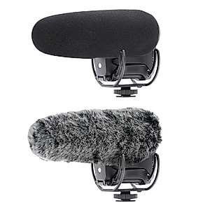 Microphone DeadCat for Rode VideoMic Pro+ On-Camera Microphone. Bestshoot Windscreen Blocker Protection Cover Furry Microphone DeadCat for Rode VideoMic Pro+ On-Camera Microphone (2 Pack)