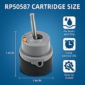 RP50587 Cartridge Compatible with Delta DST Single Handle, Replacement for Kitchen & lavatory Single Handle Faucet Valve