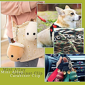 ZGQHZR 30Pcs Mini Alloy Carabiner Clip Tiny Spring Snap Hook Carabiners Zinc Alloy Mini Paracord Hook Keychain Claps EDC for The Keychain,Backpack,Decoration Hanging,Dog Leashes