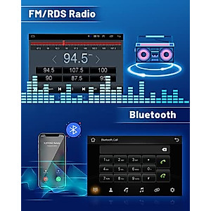 Android Car Stereo for 2009-2014 Toyota Highlander Radio, 10 inch Android Head Unit Touch Screen Car Audio Receiver with Mirror Link Bluetooth GPS Navigation, Support WiFi, SWC, FM,Backup Camera+Mic