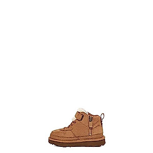 UGG Unisex-Child Highland Hi Heritage Sneaker, Chestnut, 10 Toddler
