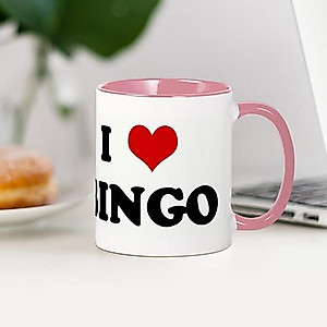 CafePress I Love BINGO Mug Ceramic Coffee Mug, Tea Cup 11 oz