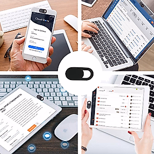 Camera Privacy Security Protect Sticker, 0.7mm Ultra Thin Webcam Slide with Strong Adhesive for Laptop Desktop Pc Tablet Smartphone Protect Your Privacy and Security