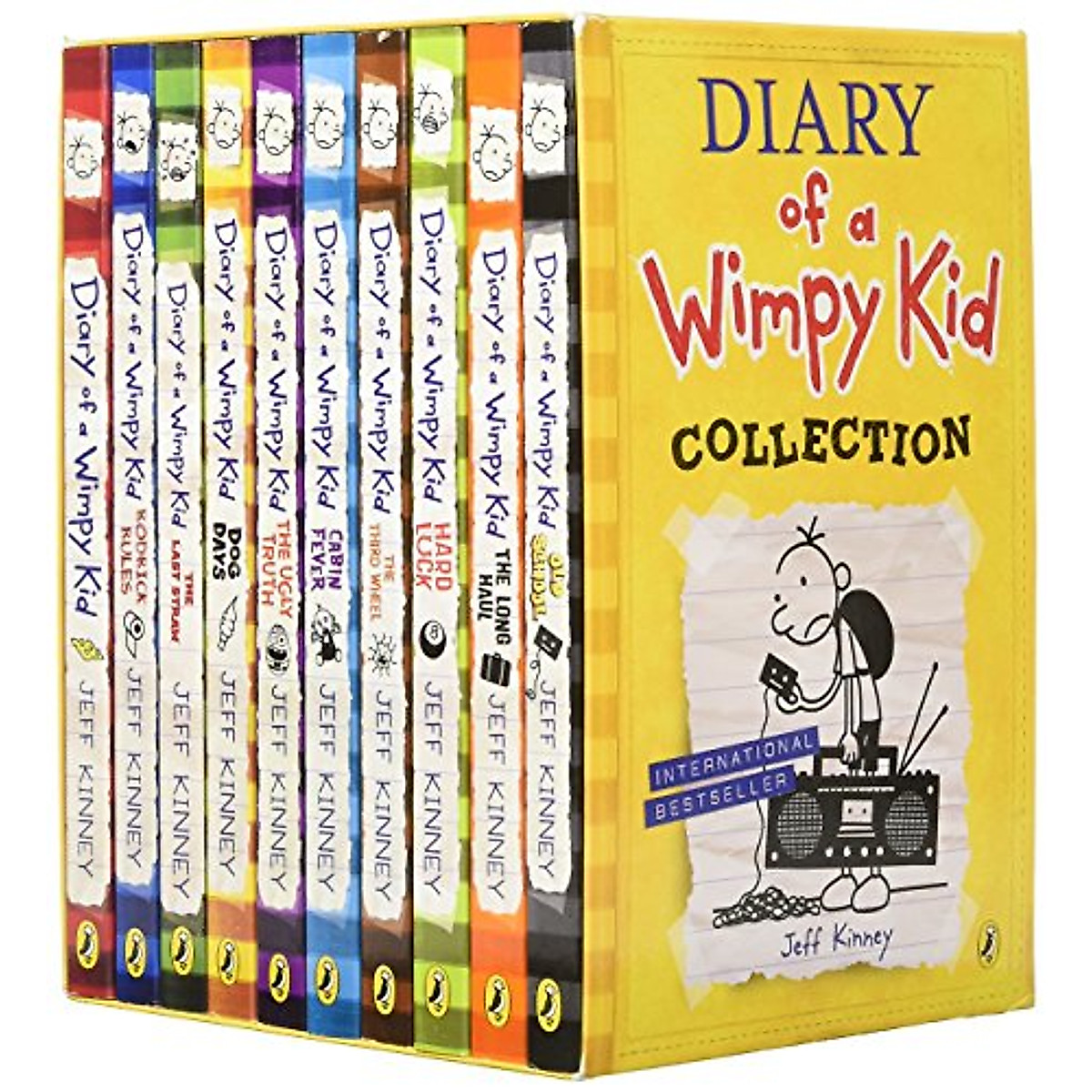 Diary of a Wimpy Kid Series Collection 12 Books Set By Jeff Kinney (Diary of a Wimpy Kid,Rodrick Rules,The Last Straw,Dog Days,The Ugly Truth,Cabin Fever,The Third Wheel,Hard Luck