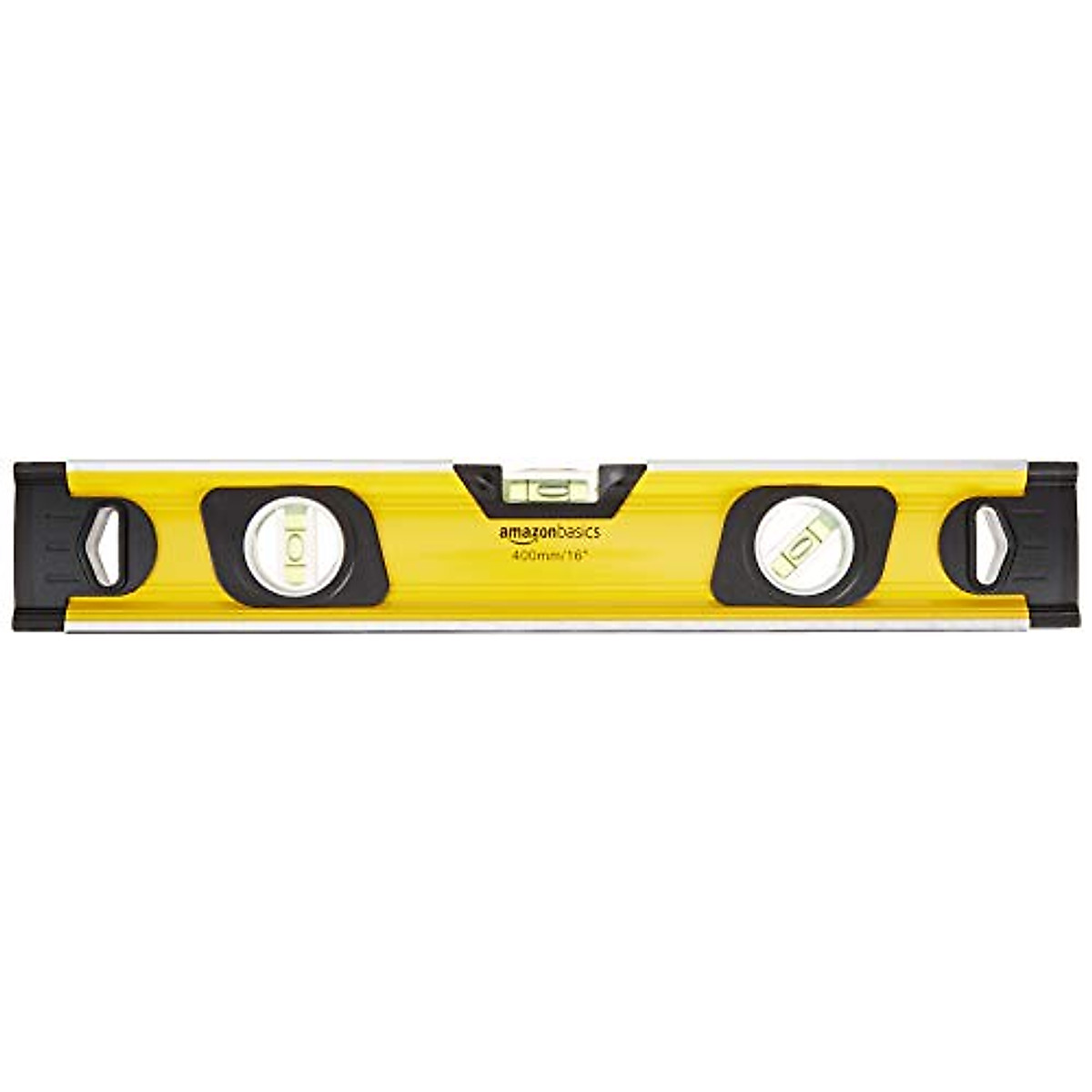 Amazon Basics 16-Inch Heavy Duty Shock Resistant Aluminum Alloy Magnetic Spirit Level