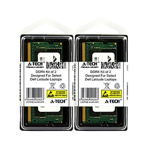 A-Tech 32GB Kit (2 x 16GB) for Dell Latitude 7000 Series 7214 7414 7480 7490 E7214 E7414 E7480 E7490 2666Mhz DDR4 Laptop & Notebook Memory Ram Modules