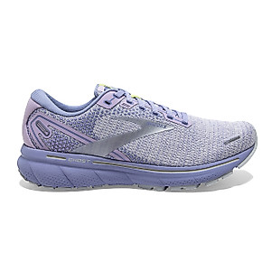 Brooks Women's Ghost 14 Neutral Running Shoe - Lilac/Purple/Lime - 10 Medium