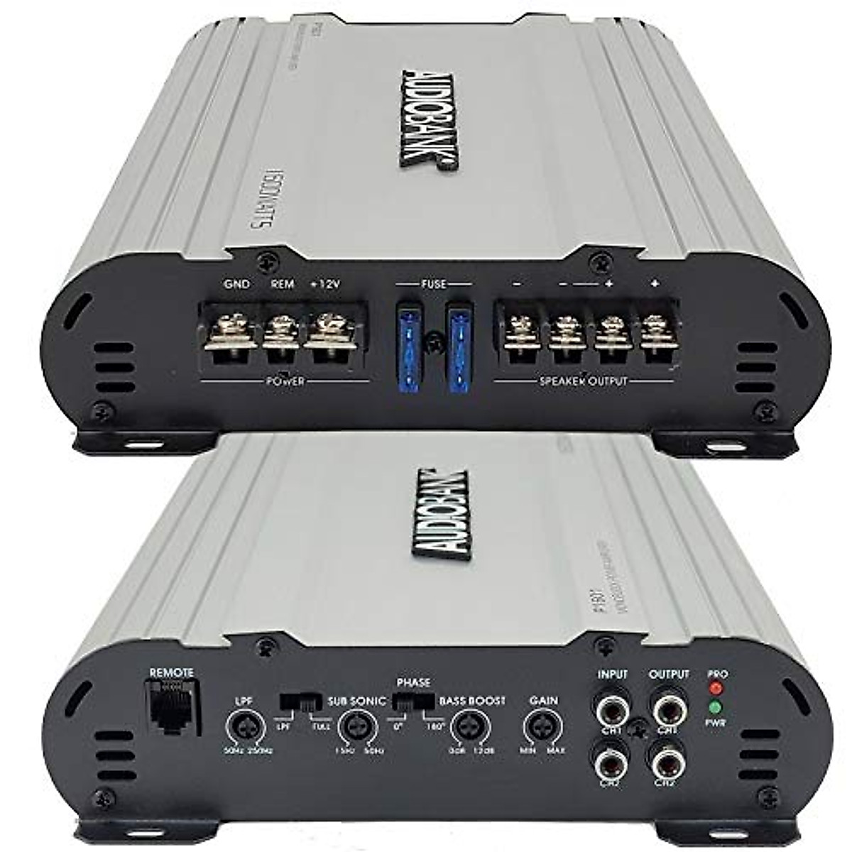 Audiobank Monoblock 1600 WATTS Amp Class AB Car Audio Stereo Amplifier P1601 Heavy-Duty Aluminum ...