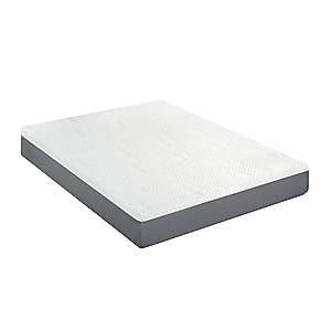 Olee Sleep 9 Inch Ventilated Gel Infused Memory Foam Mattress, CertiPUR-US® Certified, Gray, King