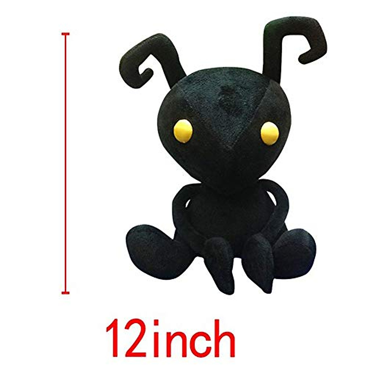 Oakamy Plush Heart 13" Shadow Black Ant Stuffed Animals Cute Plush Toys Figure Soft Dolls Birthday Gift for Kids