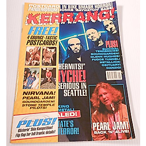 Kerrang! magazine(UK Publication) issue 516, October 15,19944 Grungetasic POSTCARDS (QUEENSRYCHE on cover)[single issue magazine]WEAR on COVER, CORNERS and SPINE