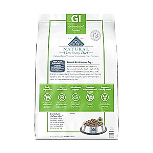 Blue Buffalo Natural Veterinary Diet GI Gastrointestinal Support Dry Dog Food, Chicken 22-lb bag