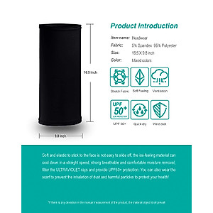 Sun Protection Cool Milk Silk Fabric Camo Black Outdoor Face Mask, UV Dust Wind Protection Face Neck Gaiter Headwear for Motorcycle Hiking Cycling Ski Snowboard Fishing Running Workout