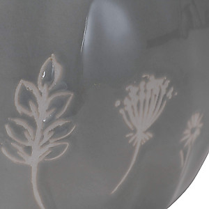 Foreside Home and Garden Multicolor Wildflower Ceramic Indoor Water Fountain with Pump