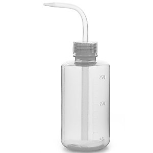 Labasics Chemical Wash Bottle, 1-Pack Plastic Safety Lab Squeeze Wash Bottle, LDPE with Narrow Mouth, 250 ml (8 oz)/1 Bottle