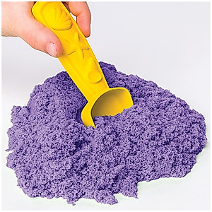 Kinetic Sand, Sandbox Playset with 1lb of Purple and 3 Molds, for Ages 3 and up