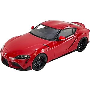 2021 Toyo-ta Supra GR 3.0 Renaissance Red with Black Wheels USA Exclusive Series 1/18 Model Car by GT Spirit for Acme US038