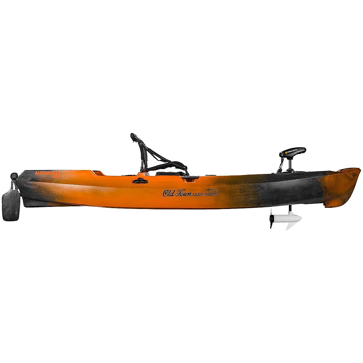 Old Town Sportsman AutoPilot 120 Motorized Fishing Kayak with Minn Kota Trolling Motor (Ember Camo)