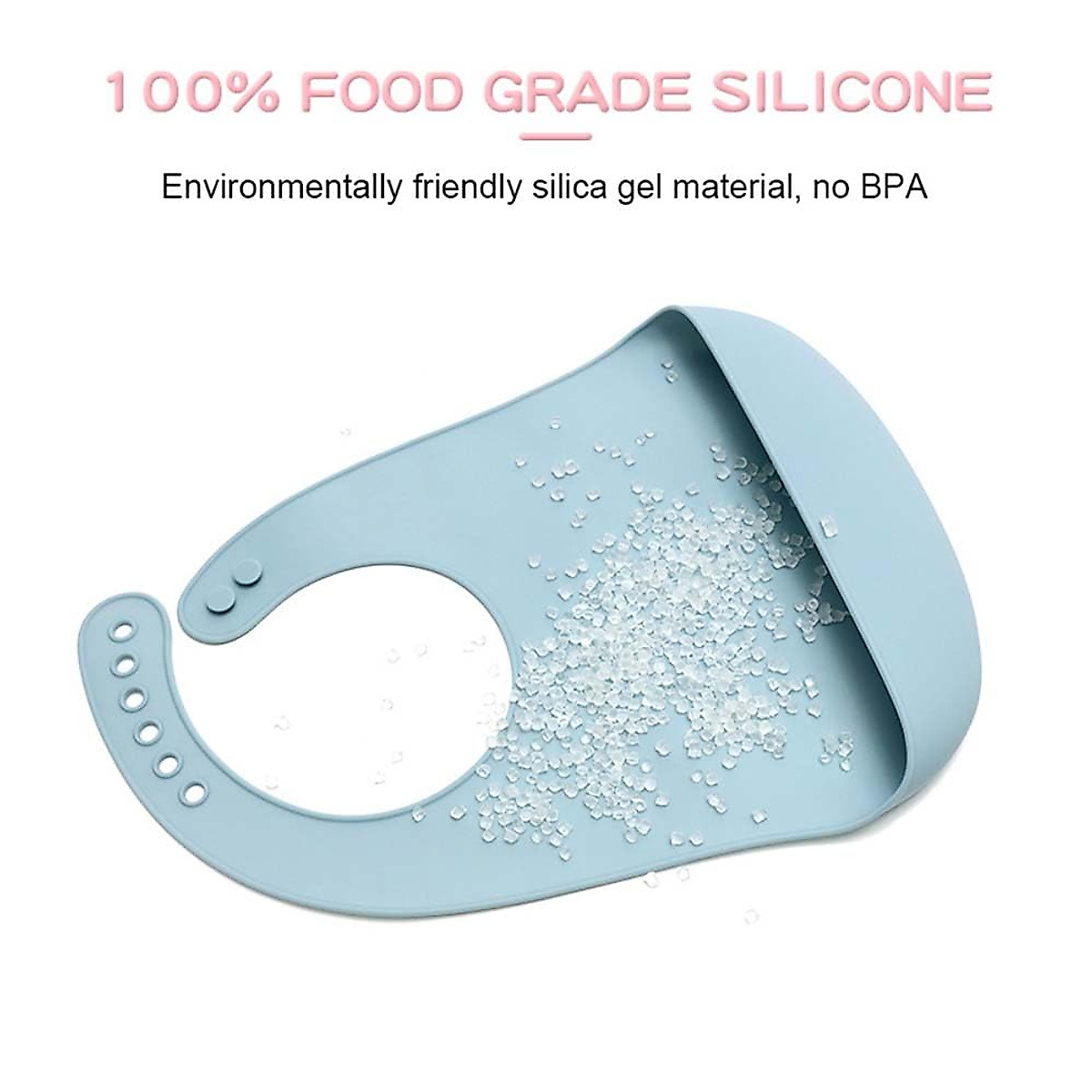 Airfish Silicone Baby Bibs for Babies & Toddlers, BPA Free Soft Waterproof Bibs,Unisex