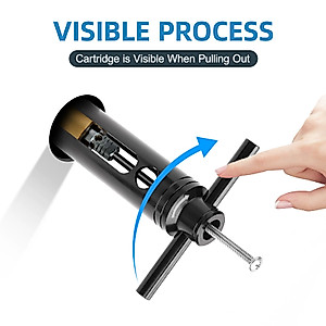 YIBEICO 104421-U Cartridge Removal Tool, Cartridge Extraction Tool Compatible with Moen 1200, 1222, & 1225 Single Handle Cartridges, Shower Plumbing Tool for Moen Posi-Temp Valve