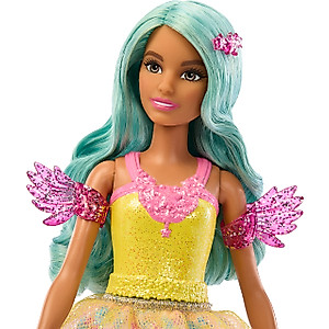 Barbie A Touch of Magic Fashion Doll, Teresa with Fantasy Outfit & Colorful Hair with Comb & Pet Accessories